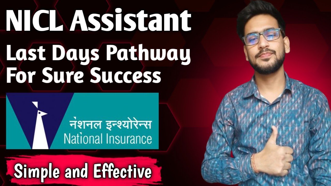 NICL Assistant Final days simple strategy - YouTube