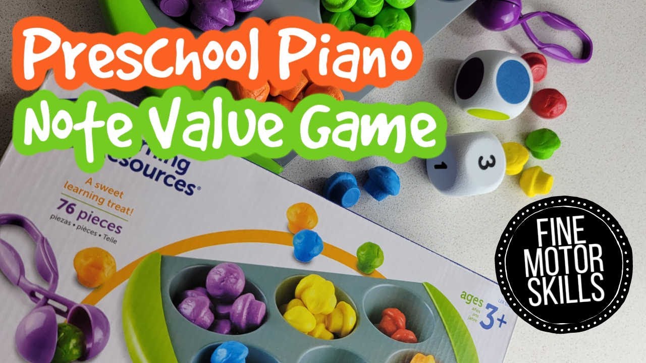 Muffin Music Notes Preschool Piano Fine Motor Skill Builder Game - YouTube