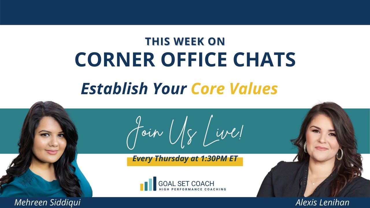 Corner Office Chats: Establish Your Core Values - YouTube