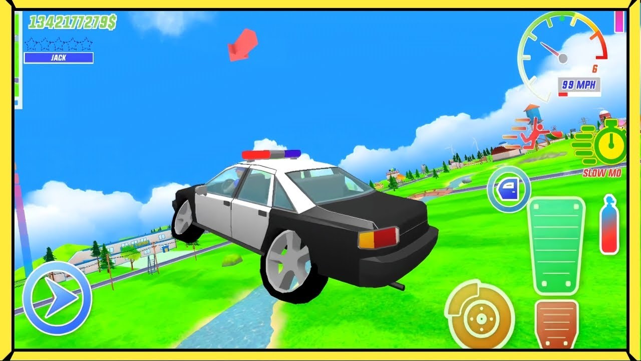 MOBIL POLISI BAN BESAR TERBANG - YouTube