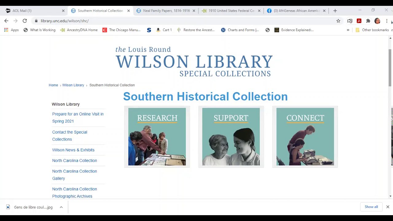 Using the Southern Historical Collection at UNC Wilson Library - YouTube
