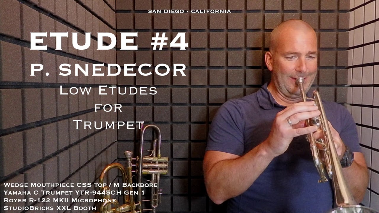 SNEDECOR Etude #4 from Low Etudes for Trumpet by Phil Snedecor - YouTube