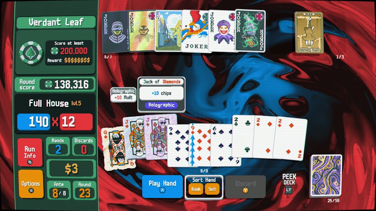 Beating Balatro magic deck (green stake) - YouTube