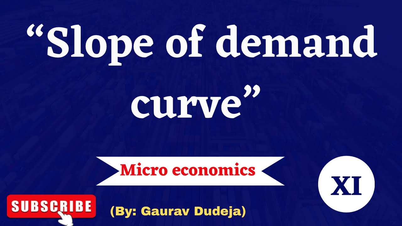 Slope of demand curve | micro economics | theory of demand - YouTube