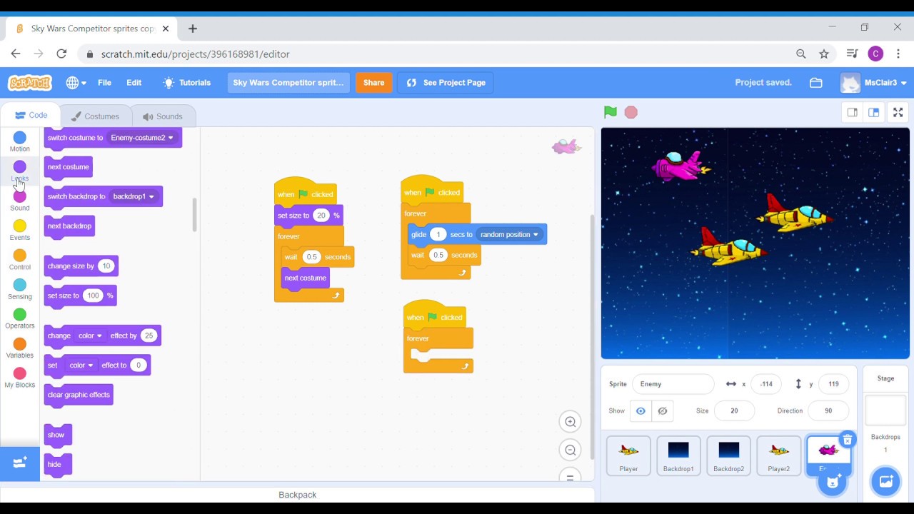 Create competing sprites on Scratch - YouTube