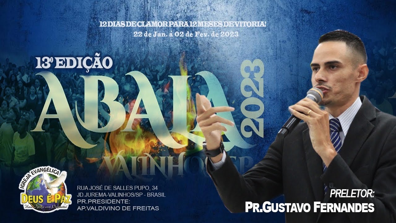 PASTOR GUSTAVO FERNANDES | ABALA VALINHOS 2023 - YouTube