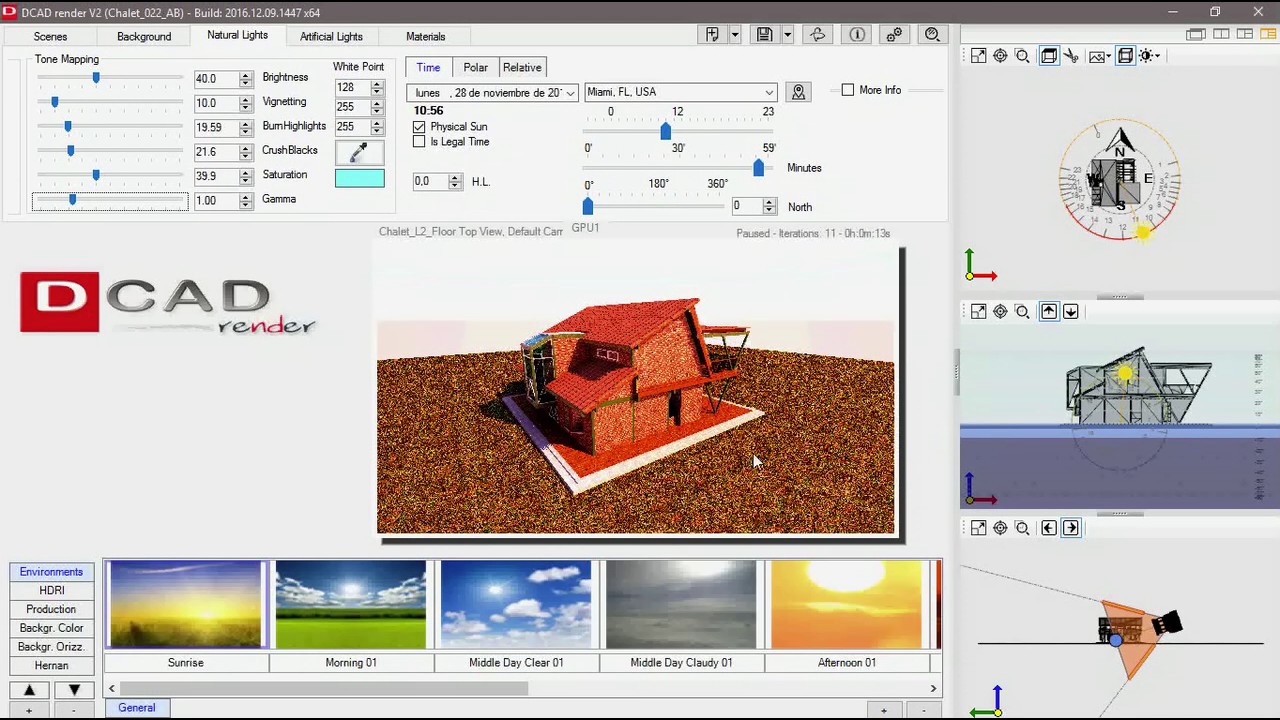 DCAD render Tutorial 004 Light Management - YouTube
