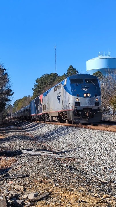 Amtrak Floridian train 40 approaches Raleigh NC at Powell Drive 1/15/2025 - YouTube