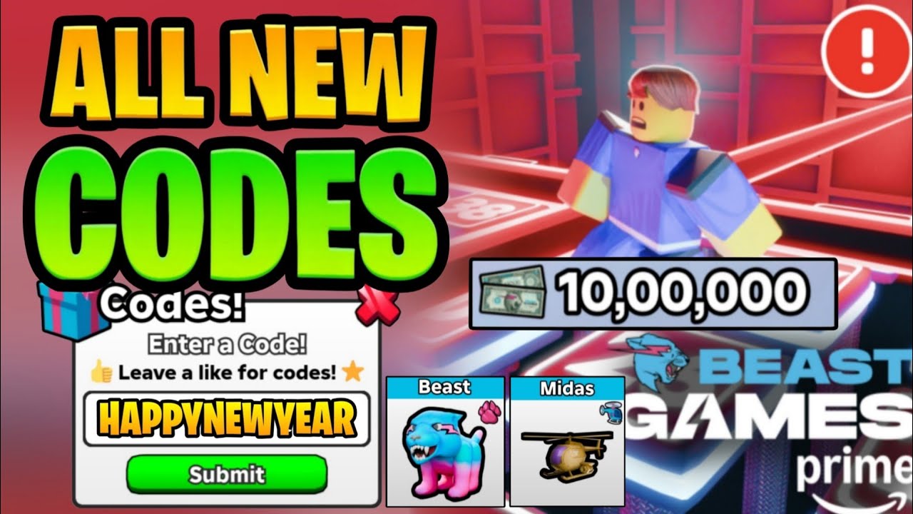 *NEW* ALL WORKING CODES FOR BEAST GAMES IN 2025! ROBLOX BEAST GAMES ...