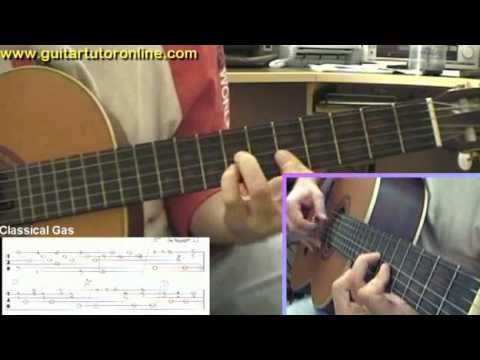 How to play Classical Gas by MASON WILLIAMS on Nylon Classical Guitar ...