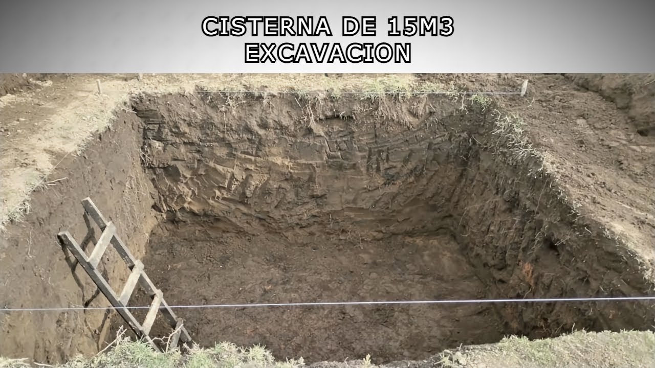 Excavación para una Cisterna de 15m3 | CONSTRUCCIONES IDEALES - YouTube