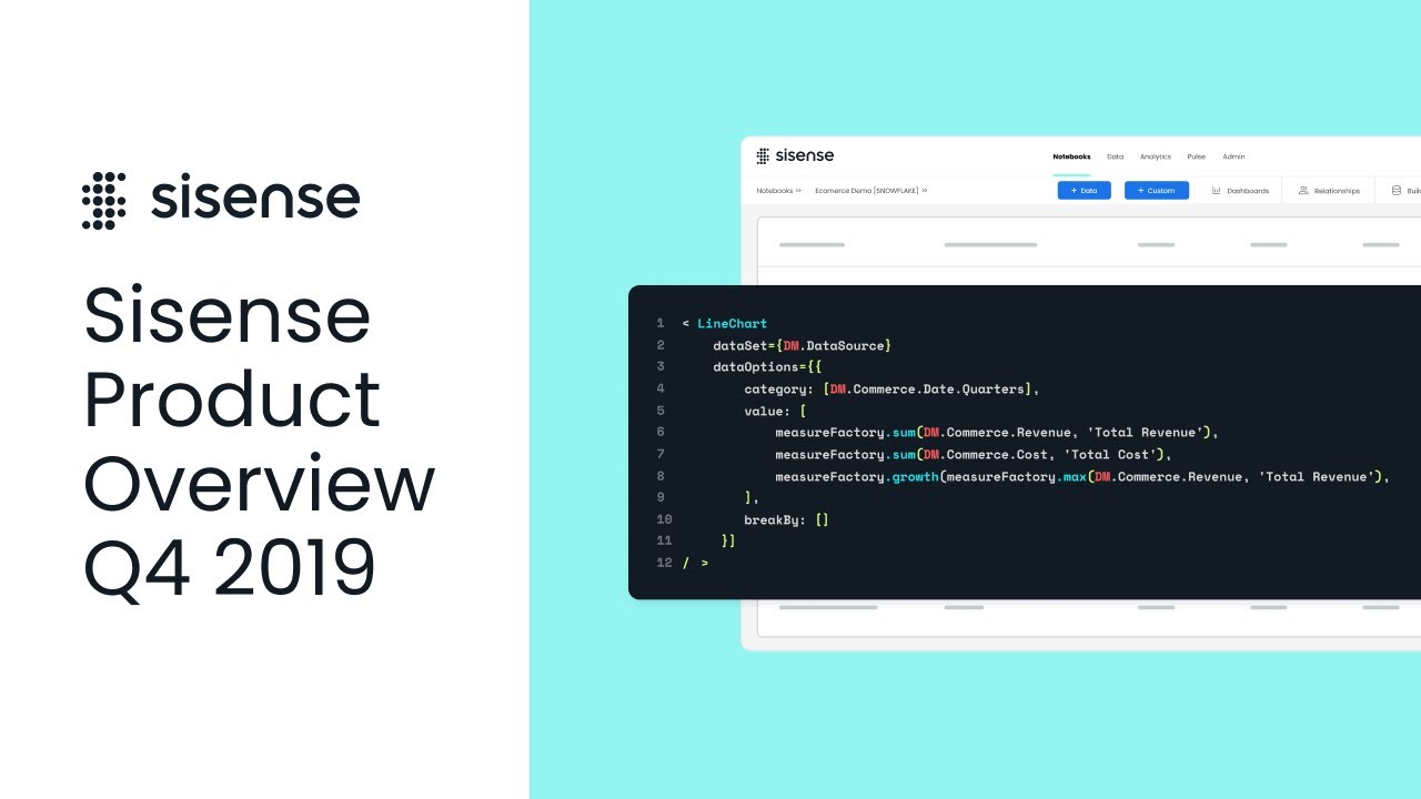 Sisense Product Overview Q4 2019 - YouTube