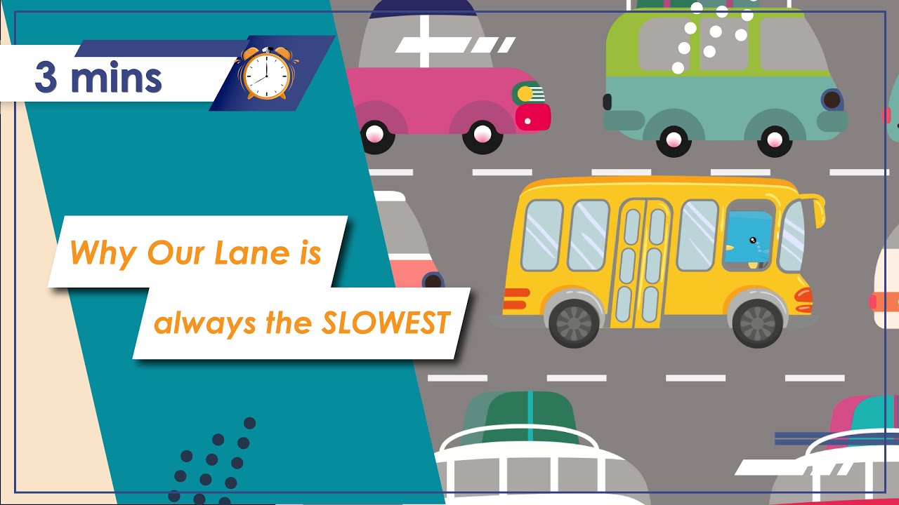 My lane is always the slowest! Why are the cars in the outside lanes ...