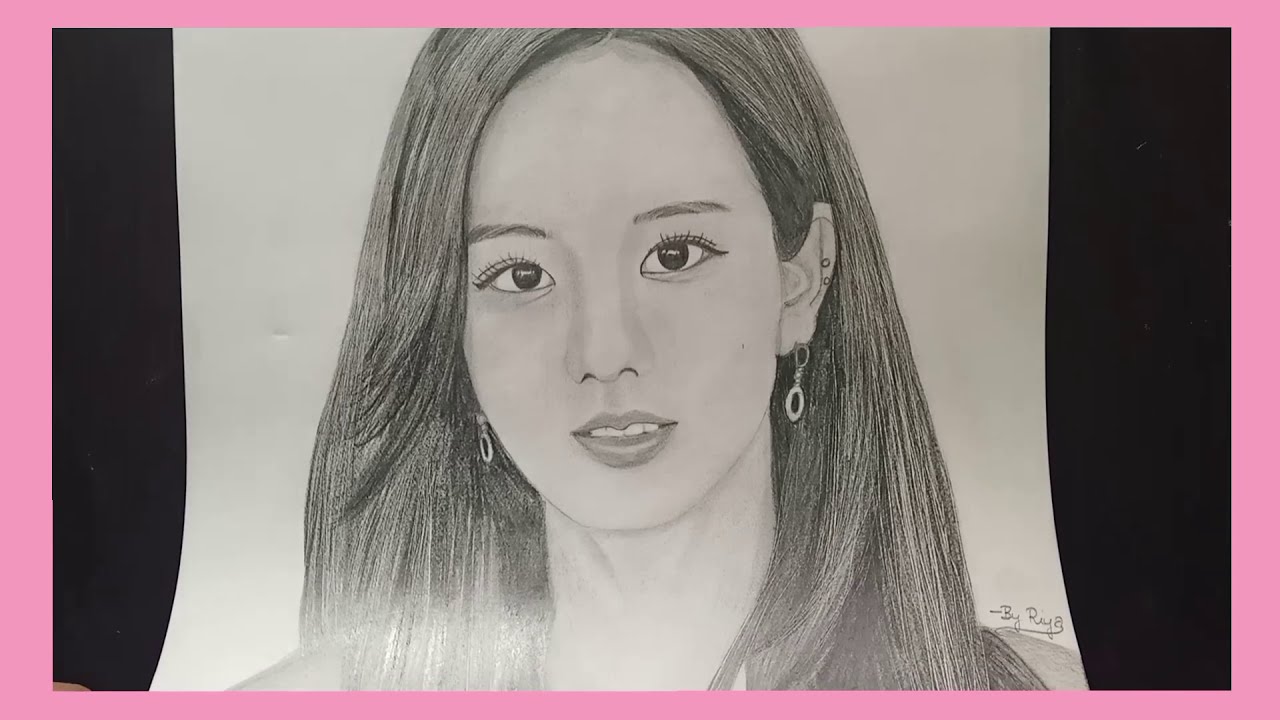 Blackpink Jisoo Sketch | Sketching Kim Jisoo | Timelapse | Juzt Art ...