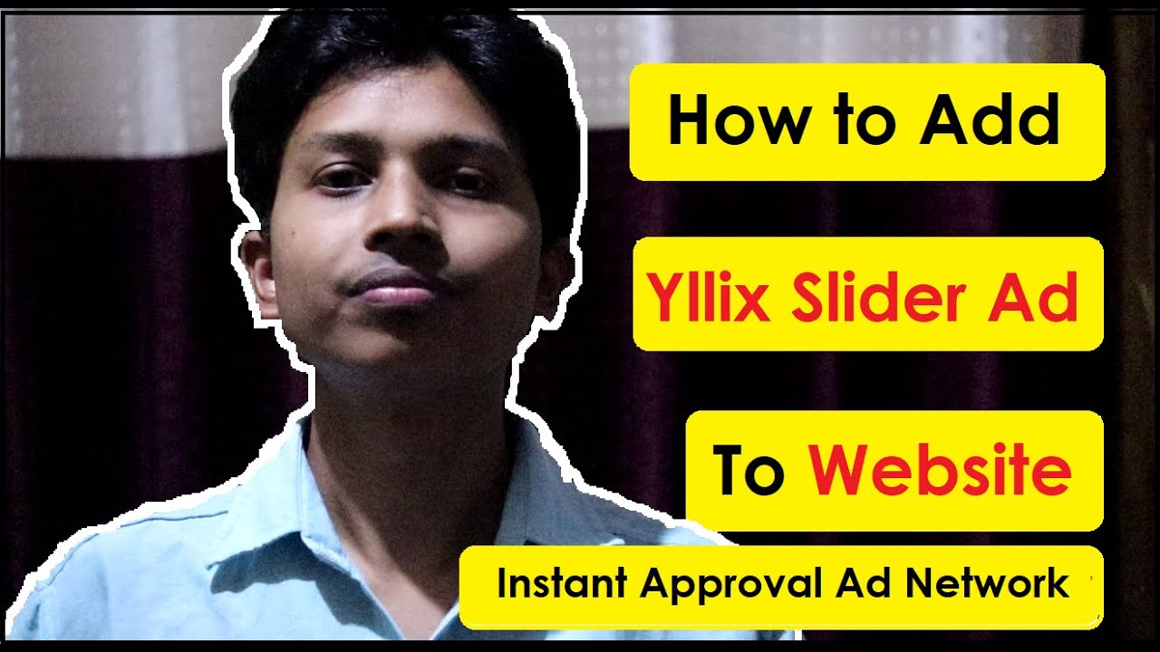 How to Add Yllix Slider Ads to Webisite | New Yllix Ad Format for ...