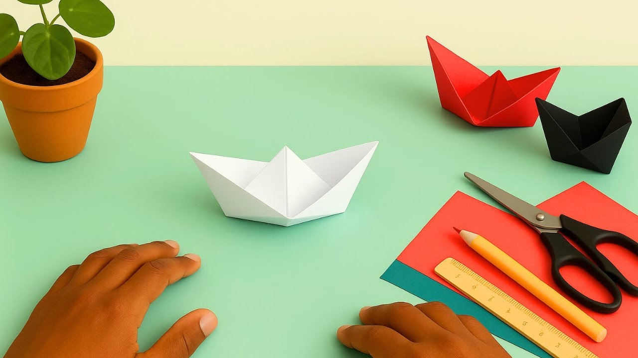 Build a Floating Paper boat – Learn, Fold & Explore Hydrodynamics - YouTube