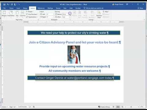Word Module 1 Textbook Project 1 2 - YouTube