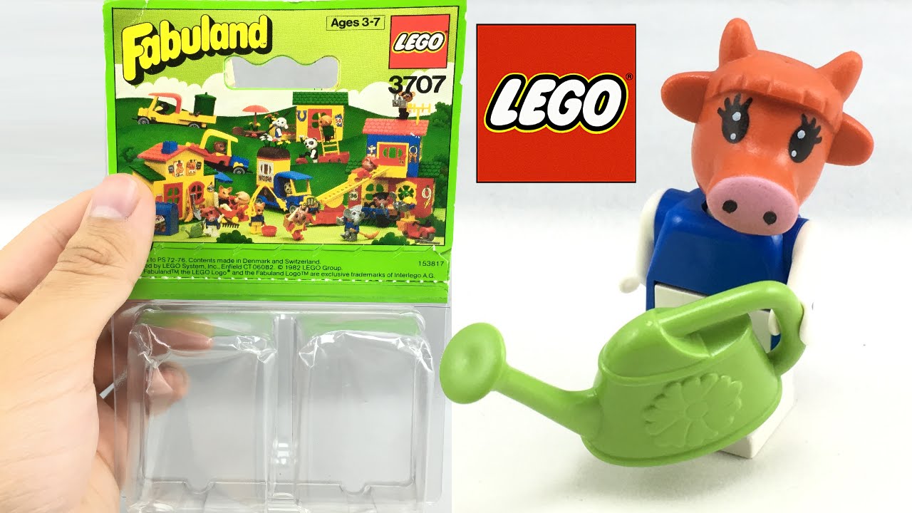 LEGO Fabuland Clover Cow 1982 set review! 3707 - YouTube
