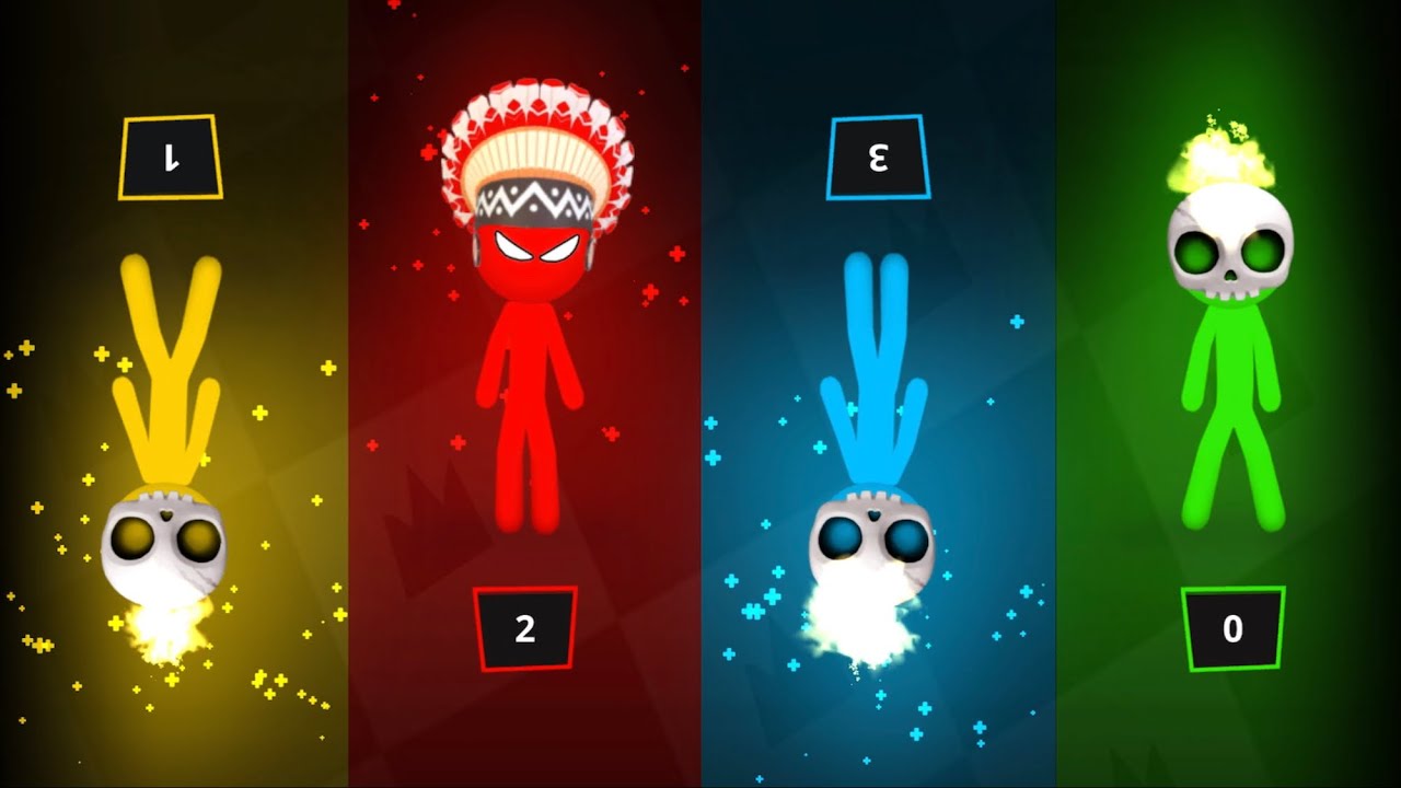 Best Stickman Party 1-4 player all random best multiplayer game funny ...