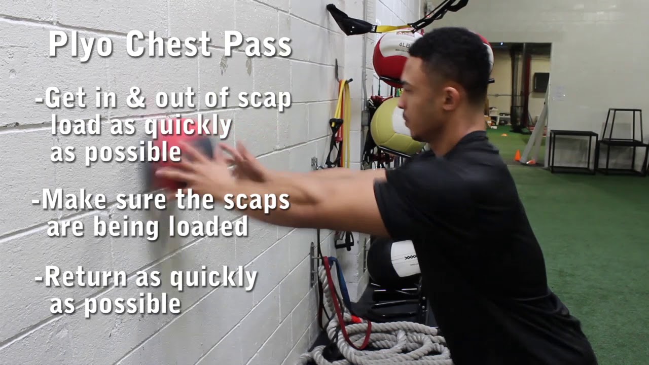 Plyo Chest Pass - YouTube
