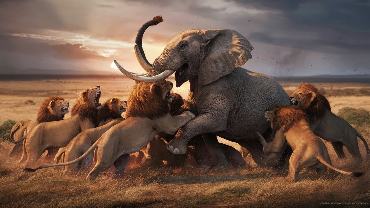 When Africa's Prey Fights Back: Lions in Peril! - YouTube