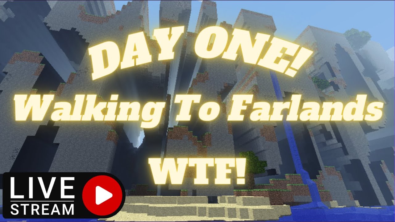 Day 1 Walking To The Far Lands! (NOSTALGAIC) WTF Series - YouTube