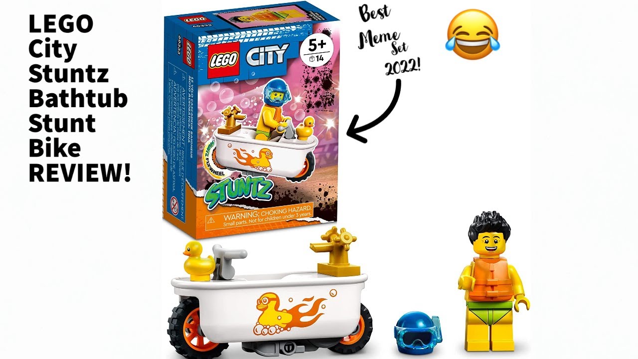 LEGO City Stuntz Bathtub Motorbike REVIEW! Set 60333 - YouTube