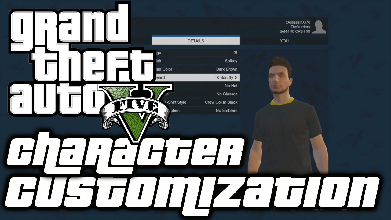 Grand Theft Auto 5 ONLINE - Character Customization - YouTube