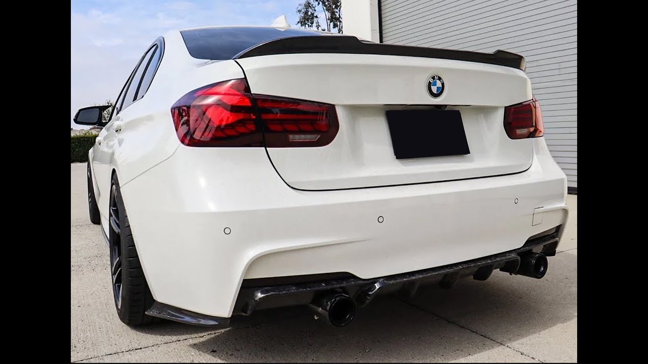 BMW 3 Series F30 F80 M3 CS Style Carbon Fiber Rear Trunk Spoiler Boot ...