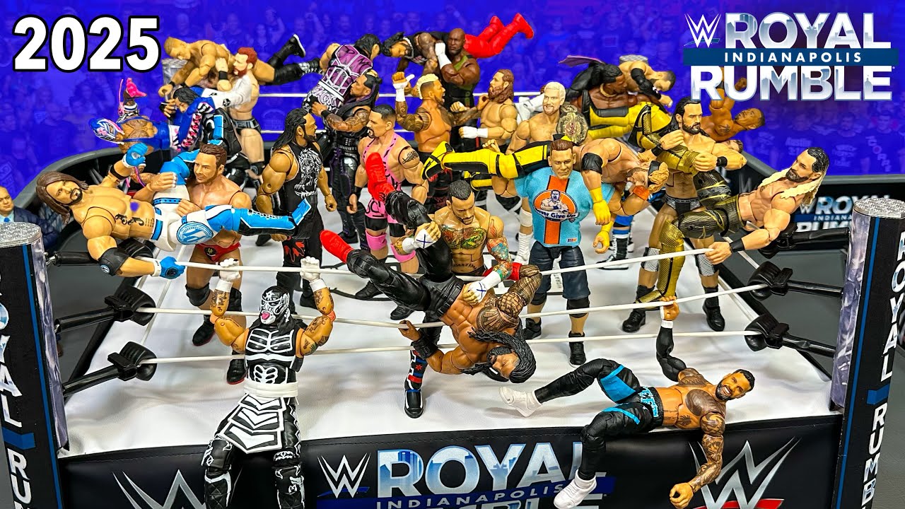 WWE Royal Rumble 2025 Action Figure Match! - YouTube