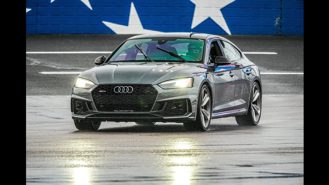 Audi RS5 Track Night Charlotte Motor Speedway - YouTube