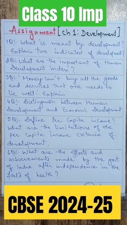 assignment class 10 sst eco ncert book #shorts #class10 #cbse - YouTube