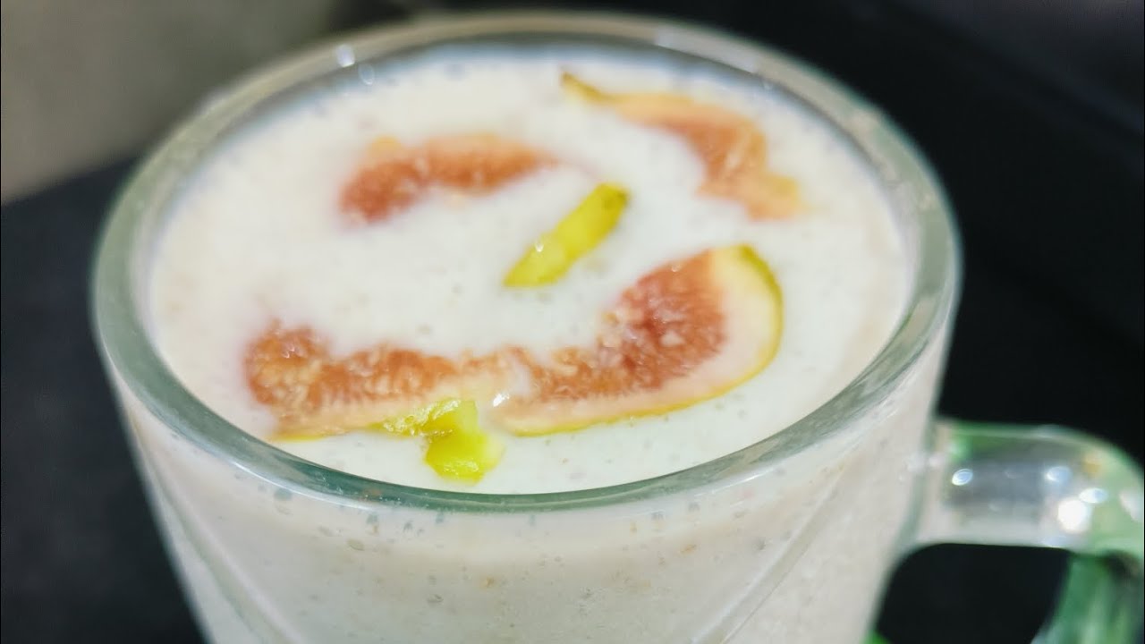 Anjeer,Fresh Fig and Honey Milk shake(Detail recipe is shared in the ...