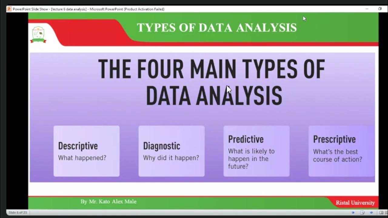 Data Analysis Lecture 06 - YouTube
