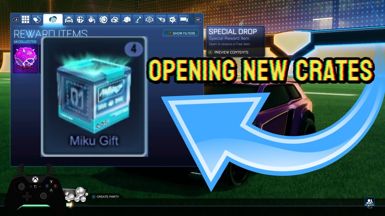 OPENING THE NEW MIKU CRATES! | ROCKET LEAGUE CRATE OPENING - YouTube