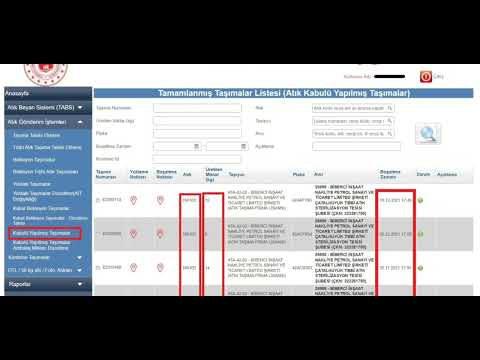 TIBBİ ATIK YILLIK ATIK BEYANI