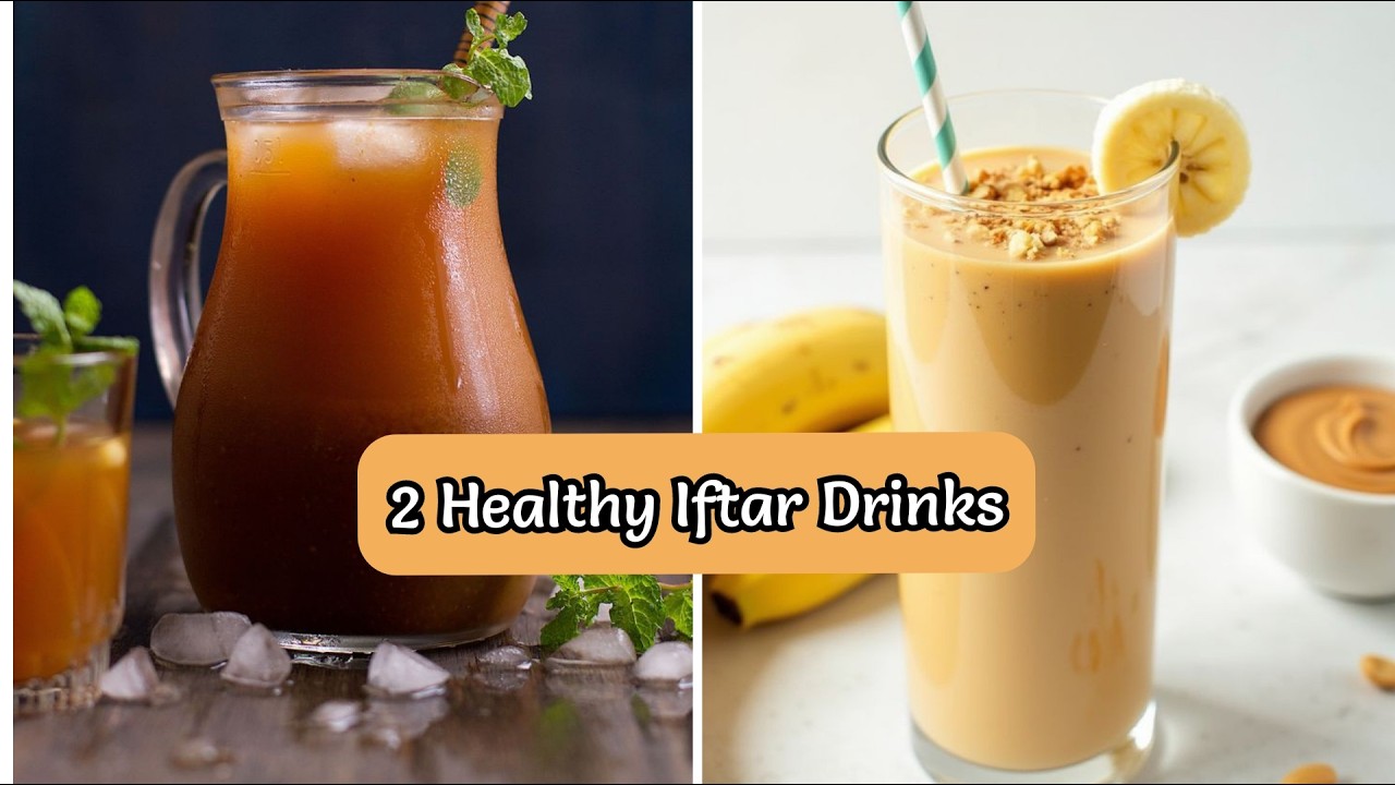 🌙 2 Healthy Iftar Drinks Recipes by Food Amalgam (Must Try) - YouTube