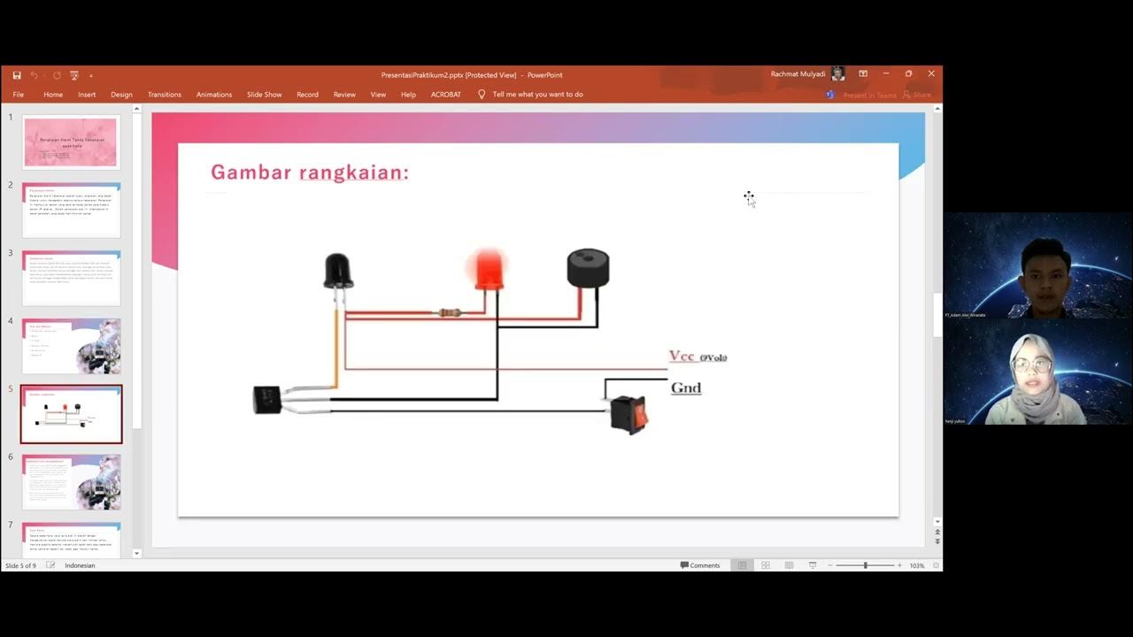 persentasi kelompok 8, rangkaian alarm kebakaran sederhana - YouTube