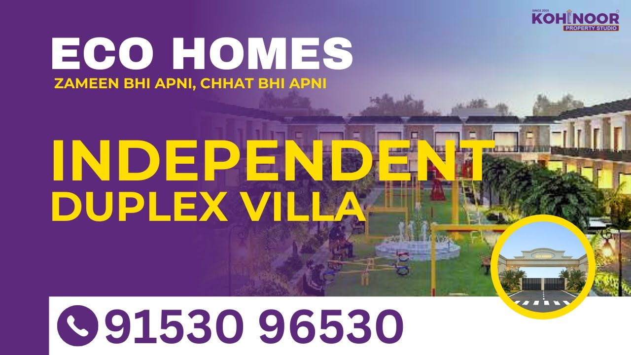 Duplex Villa For Sale In Jalandhar | Kohinoor Property Studio | Villa ...