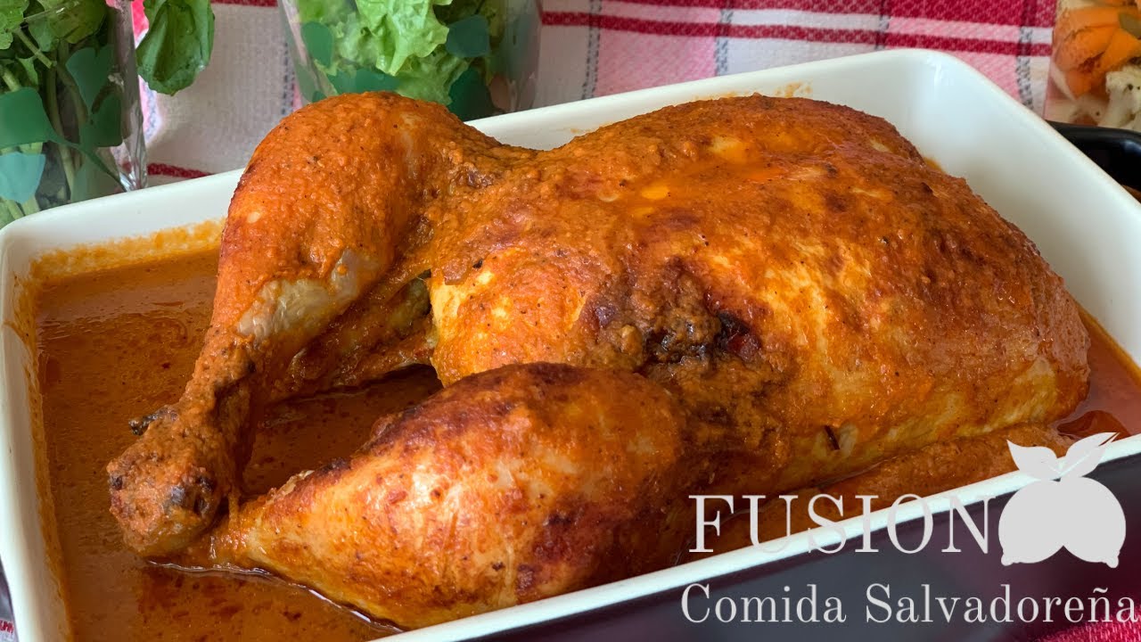 Receta salvadoreña de pollo horneado que debes probar - YouTube