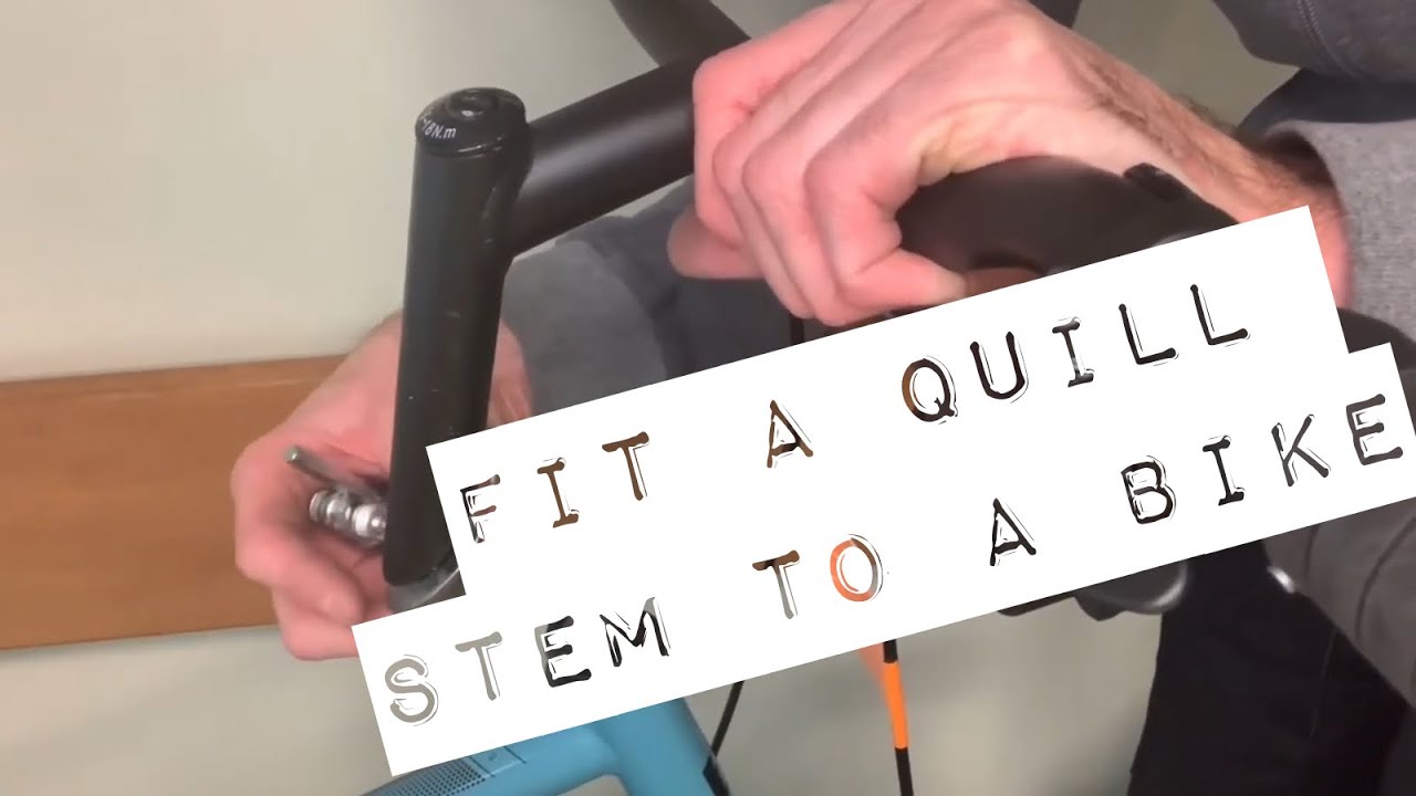 How to fit a quill stem type handlebar to a bike - YouTube