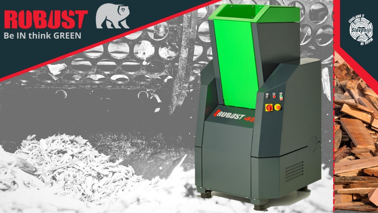 Small Shredder ROBUST SD 45 only 11KW - YouTube