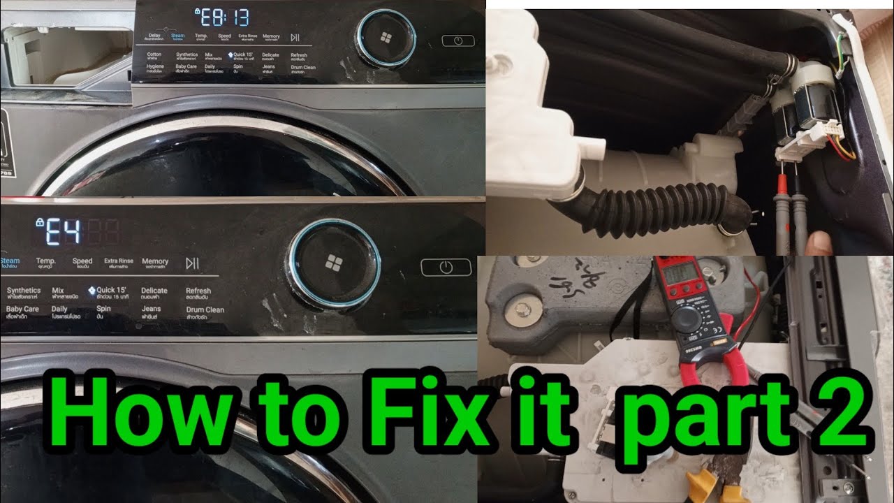 How do i fix an E4 error on a washing machine.Haier washing machine E4 ...