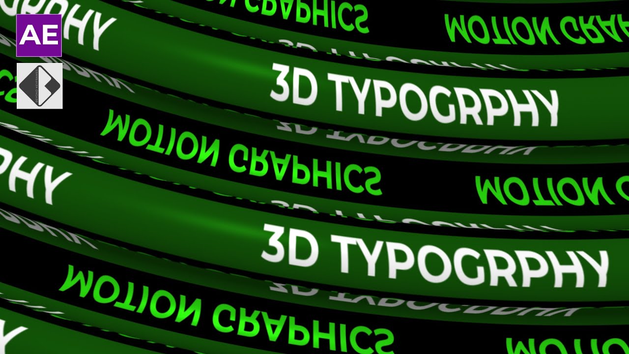 Create 3D Typography Title Animation in Adobe After Effects | Tutorial ...