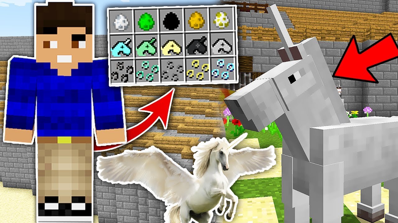 MİNECRAFT UNİCORN MODU 🦄 (Tek Boynuzlu At) - YouTube