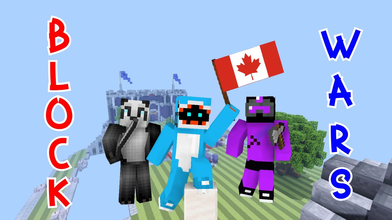 We made a MOAT that leads to the *VOID* | Minecraft Blockwars ft. Cyber ...