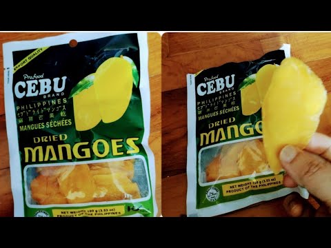 CEBU- Philippines Special Traditional Dried Mango Chips Unboxing ...