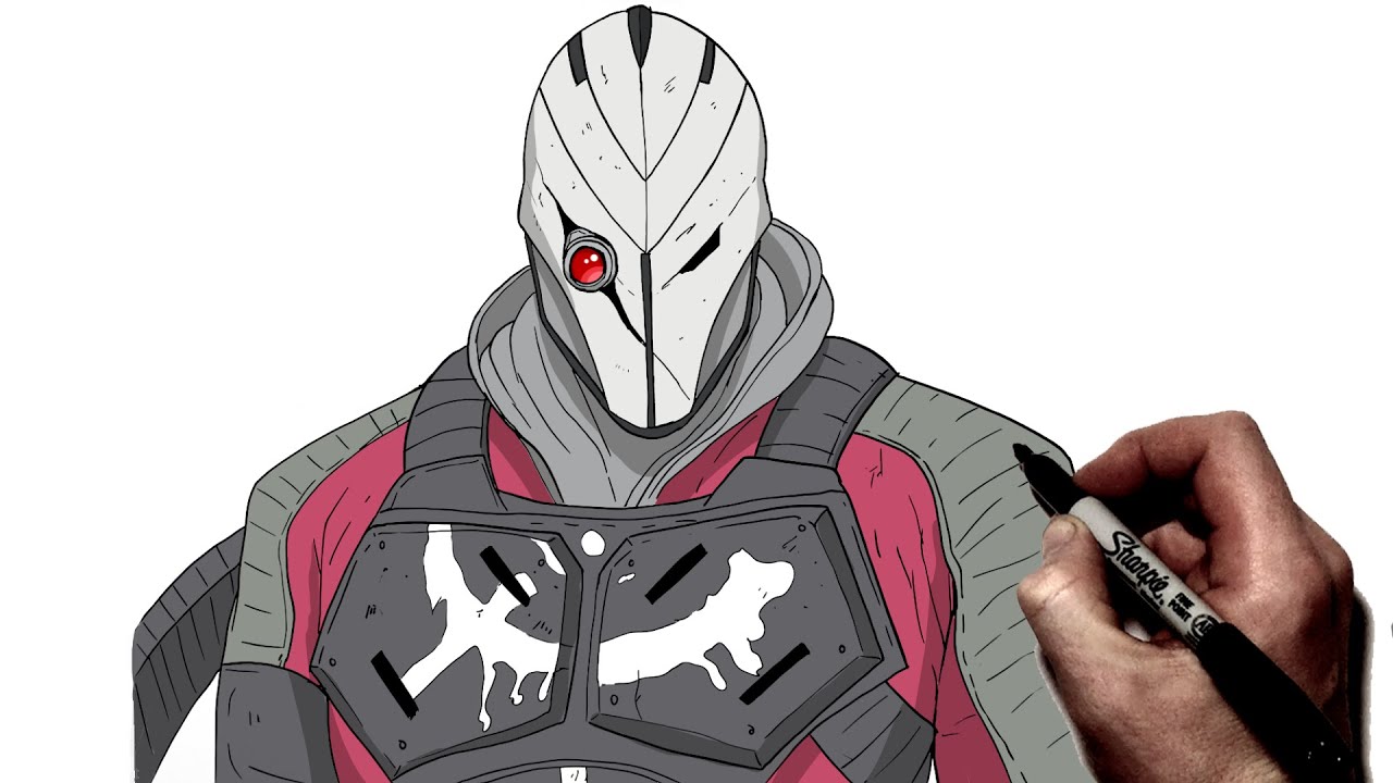 How To Draw Deadshot | Step By Step | Suicide Squad - YouTube