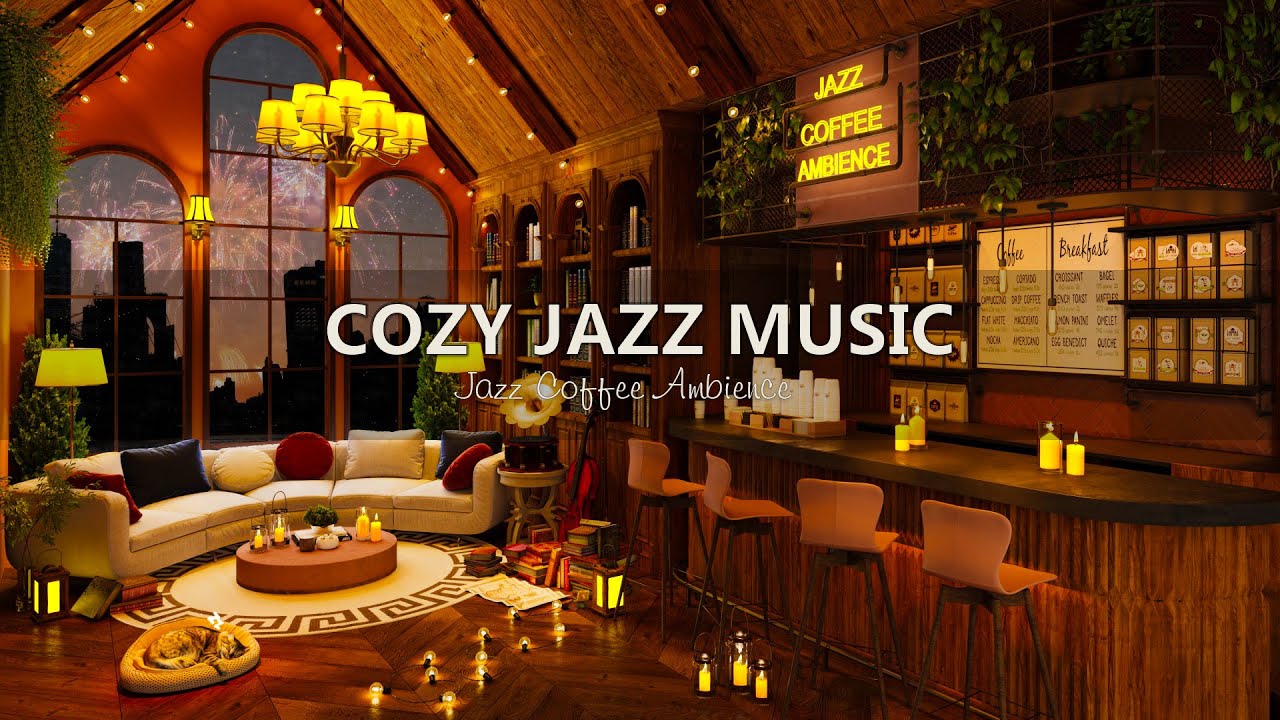 Cozy Jazz Music In A Coffee Shop Helps You Concentrate On Work And ...