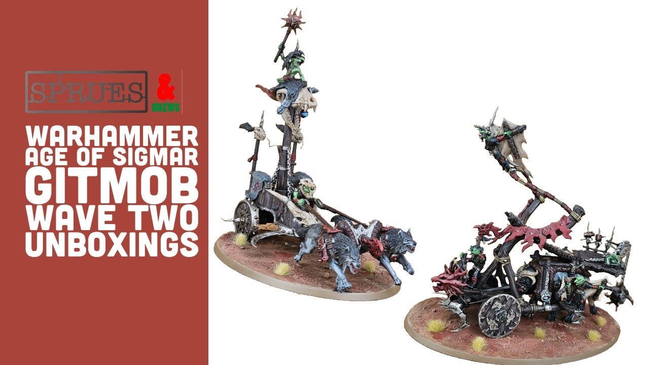 Gloomspite Gitmob Wave 2 Unboxing and Review - Doom Diver and Snarlboss ...